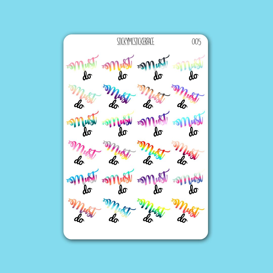 Bullet journal stickers Vertical planner stickers Colourful Planner ...
