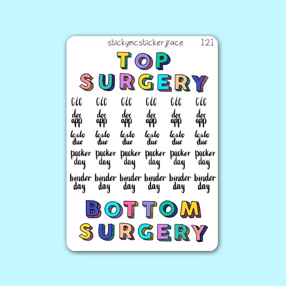 Trans Planner Stickers Ftm Stickers Female to Male Stickers | Etsy