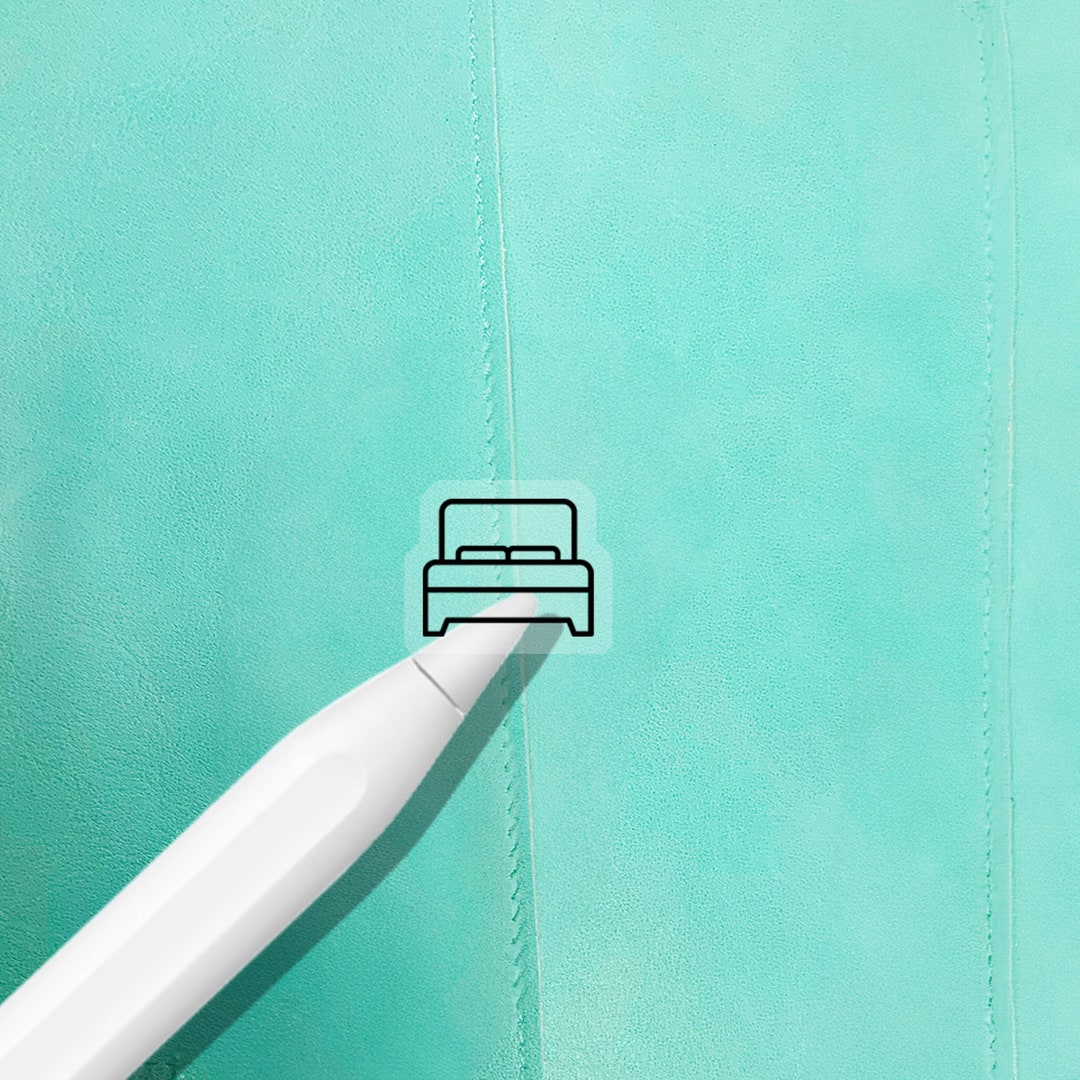 Clear Bed Stickers Double Bed Stickers Planner Stickers - Etsy