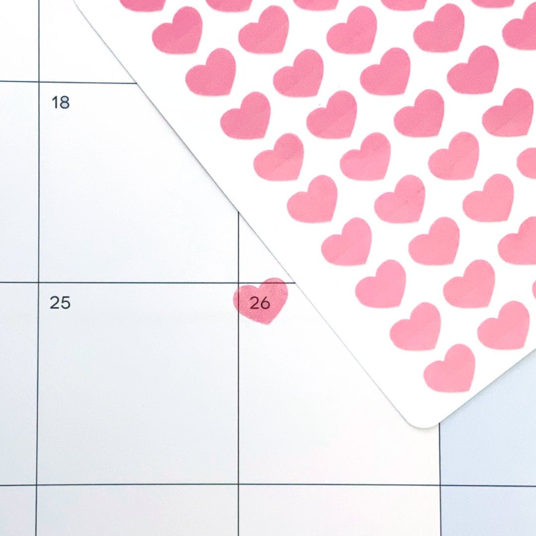 See through heart planner stickers bullet journal stickers | Etsy