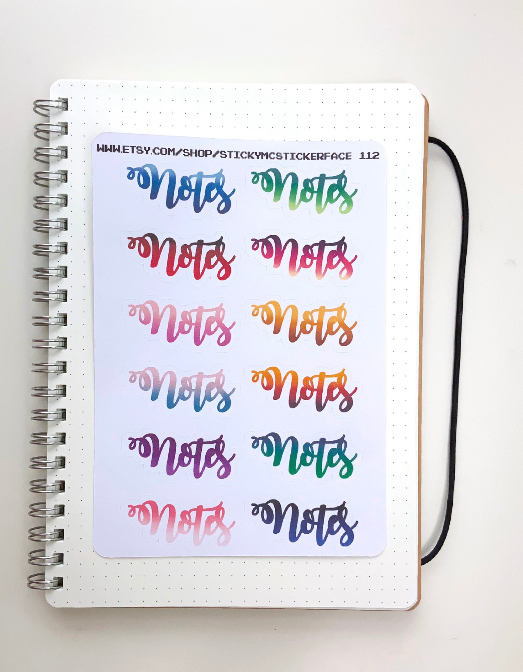 Notes Stickers Overview Stickers Bullet Journal Stickers - Etsy