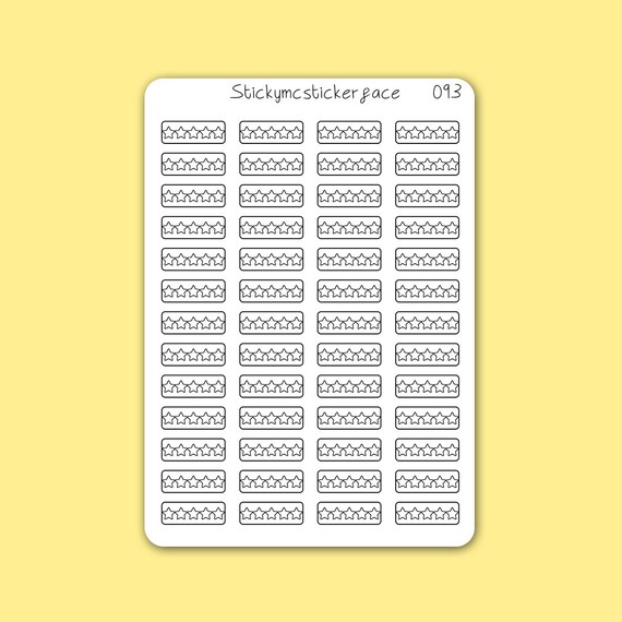 Star Rating Stickers Tracking Stickers Movie Stickers Book - Etsy