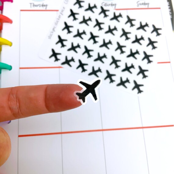 Clear plane stickers plane stickers planner stickers bullet | Etsy