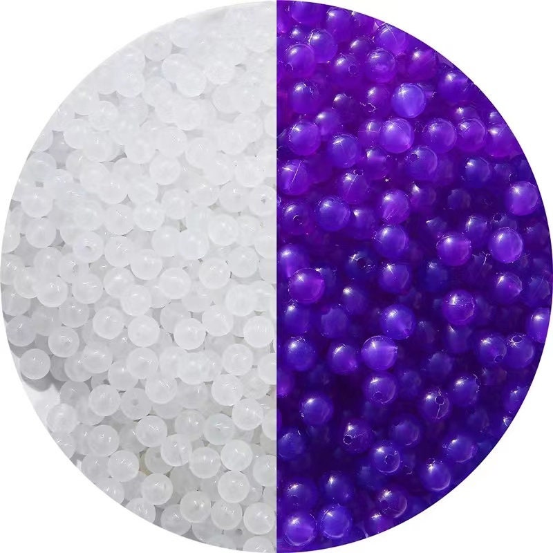 8mm UV Color Changing Magic Beads - UV Beads - Round Rainbow Beads ...
