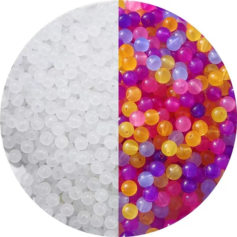 8mm UV Color Changing Magic Beads UV Beads Round Rainbow Beads Change ...