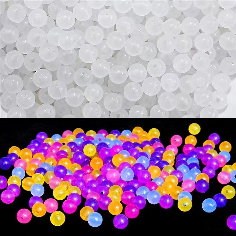 8mm UV Color Changing Magic Beads - UV Beads - Round Rainbow Beads ...