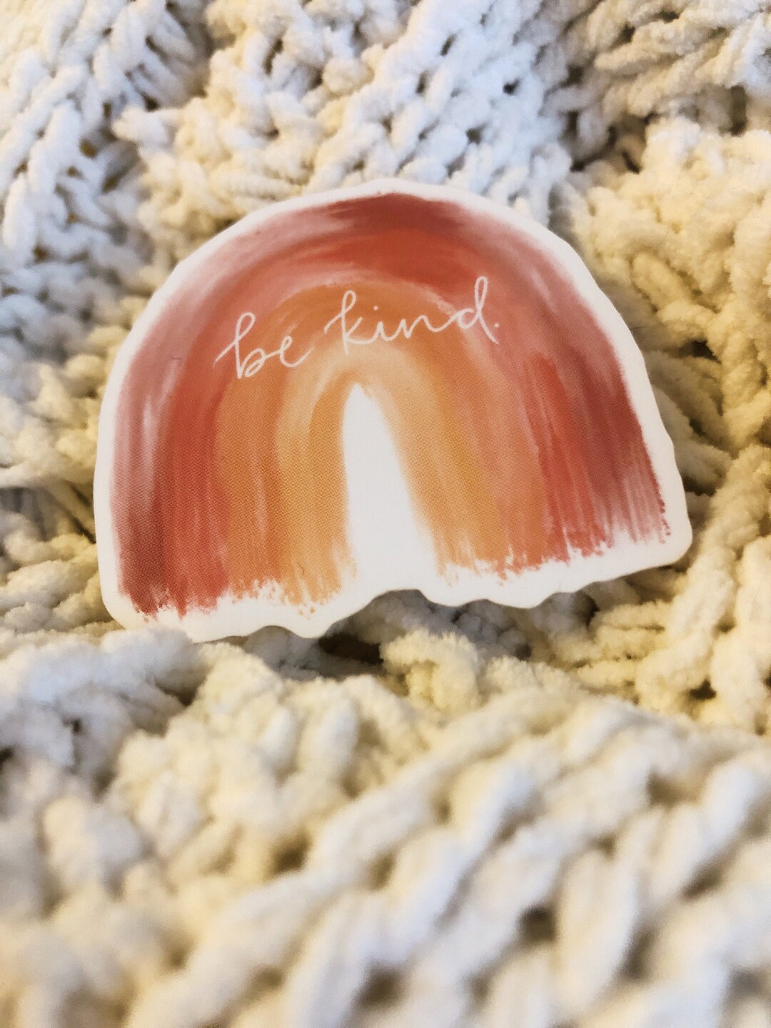 Be Kind Boho Rainbow Sticker - Etsy