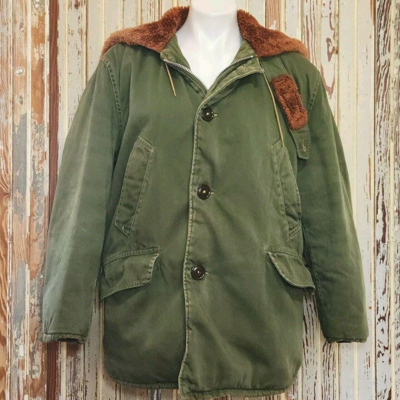 Vintage 1940s B9 Parka US Army Air Force Flight Coat Jacket Talon ...