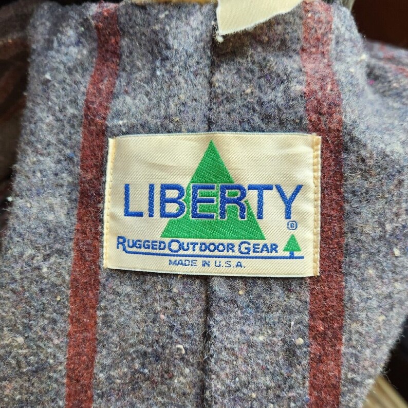 VTG Liberty Denim Chore Jacket Barn Blanket Lined Corduroy Collar Distressed 80s - Etsy