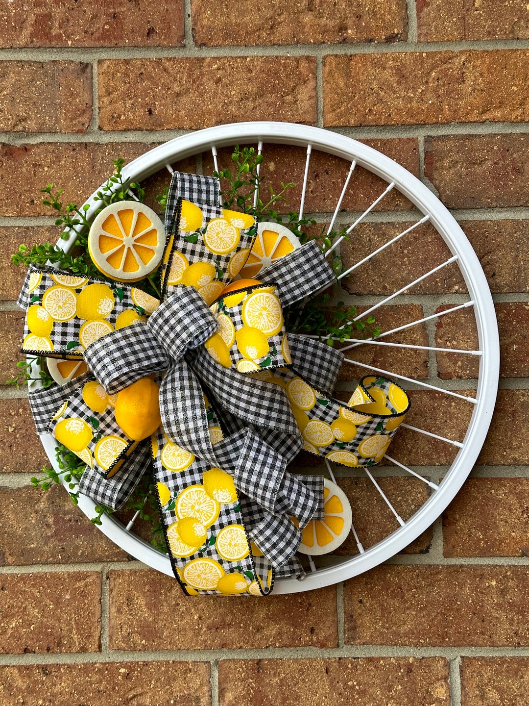 Lemon Bike Rim Decor - Etsy