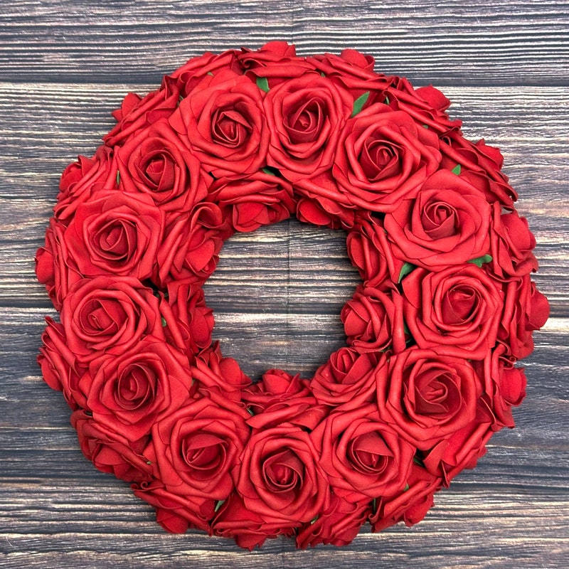 Rose Wreath - Etsy