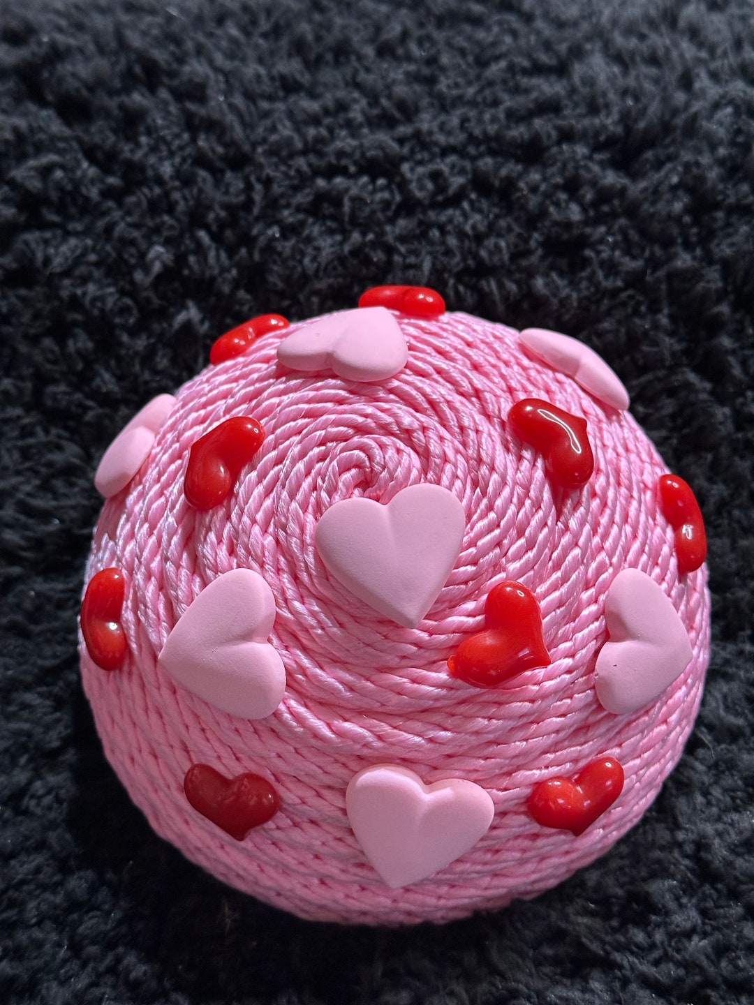 Pink Rope With Red and Pink Heart Flower Center - Etsy