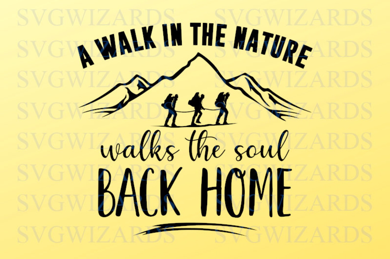 Hiking SVG PNG DXF Eps Walk in the Nature Forest Hike Outdoors - Etsy