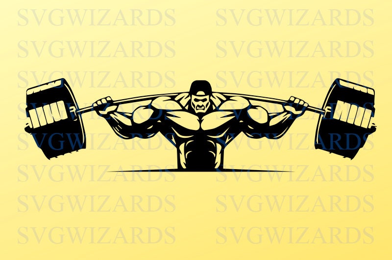 Fitness SVG PNG DXF Eps Power Lifting Gym Workout Fitness Lift - Etsy