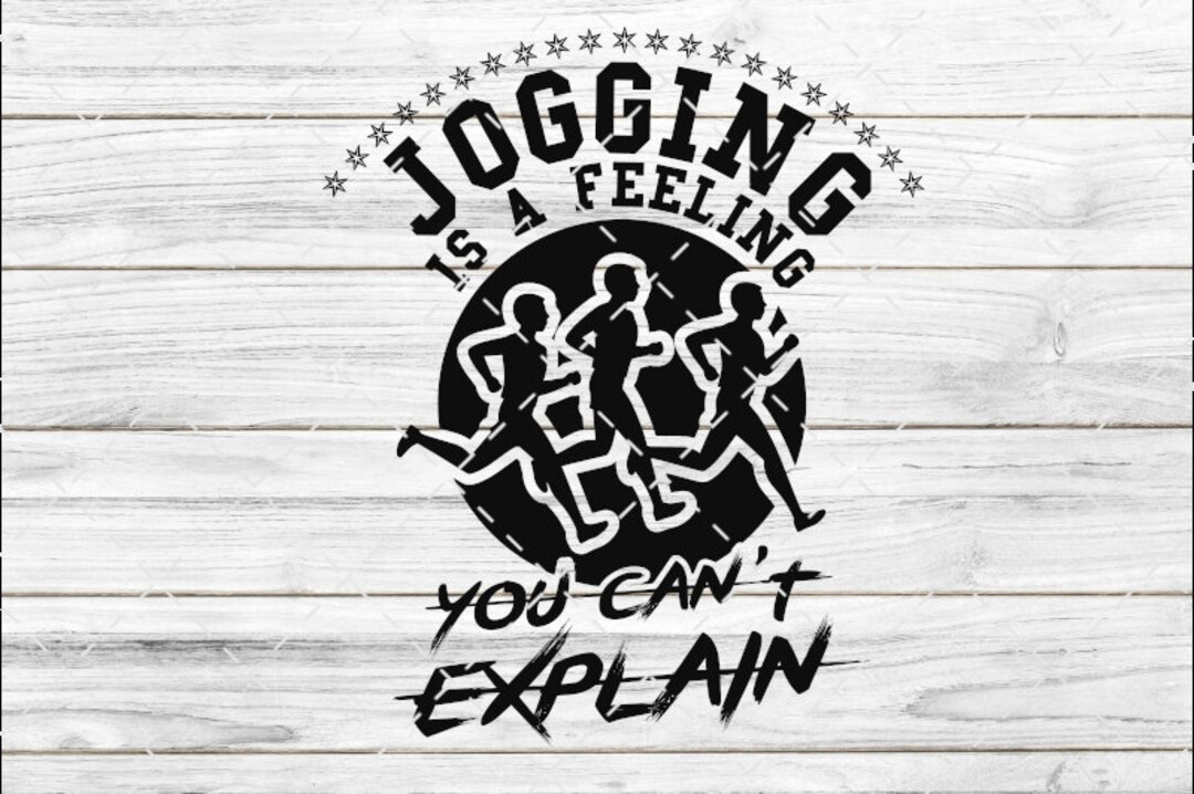 Jogging SVG PNG DXF Eps Running Jog Distance Run Runner Fitness Cricut ...