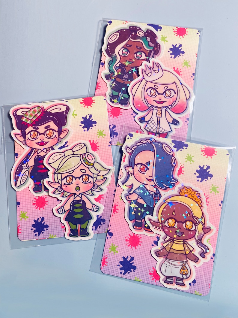 Splatoon Idol Sticker Packs Callie Marie Pearl Marina - Etsy