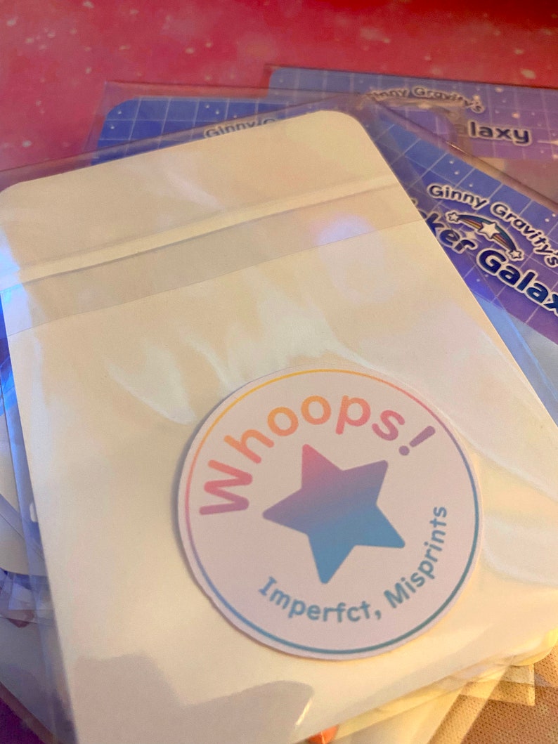 Whoops Sticker Pack of 6 Random Stickers - Etsy