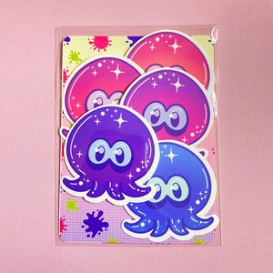 Splatoon Inkling and Octoling Sticker Packs - Etsy