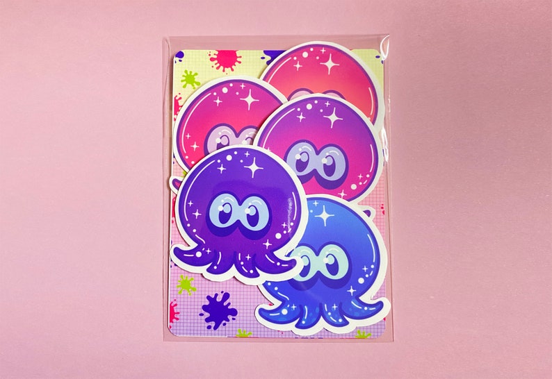 Splatoon Inkling and Octoling Sticker Packs - Etsy