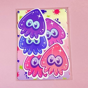 Splatoon Inkling and Octoling Sticker Packs - Etsy