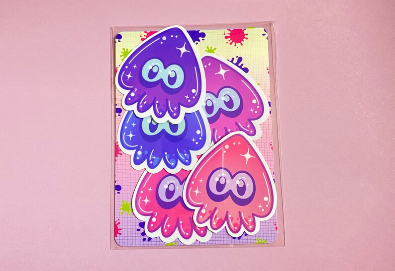 Splatoon Inkling and Octoling Sticker Packs - Etsy