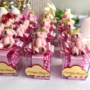Teddy Bear Tasbih in Box, Muslim Baby Girl Shower, Islamic Baby ...