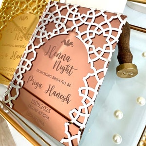 Henna Party Invitations, Bride Party Invite, Bridal Shower Invitation ...