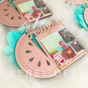 Personalized Watermelon Photo Frames, Birthday Photo Favors ...