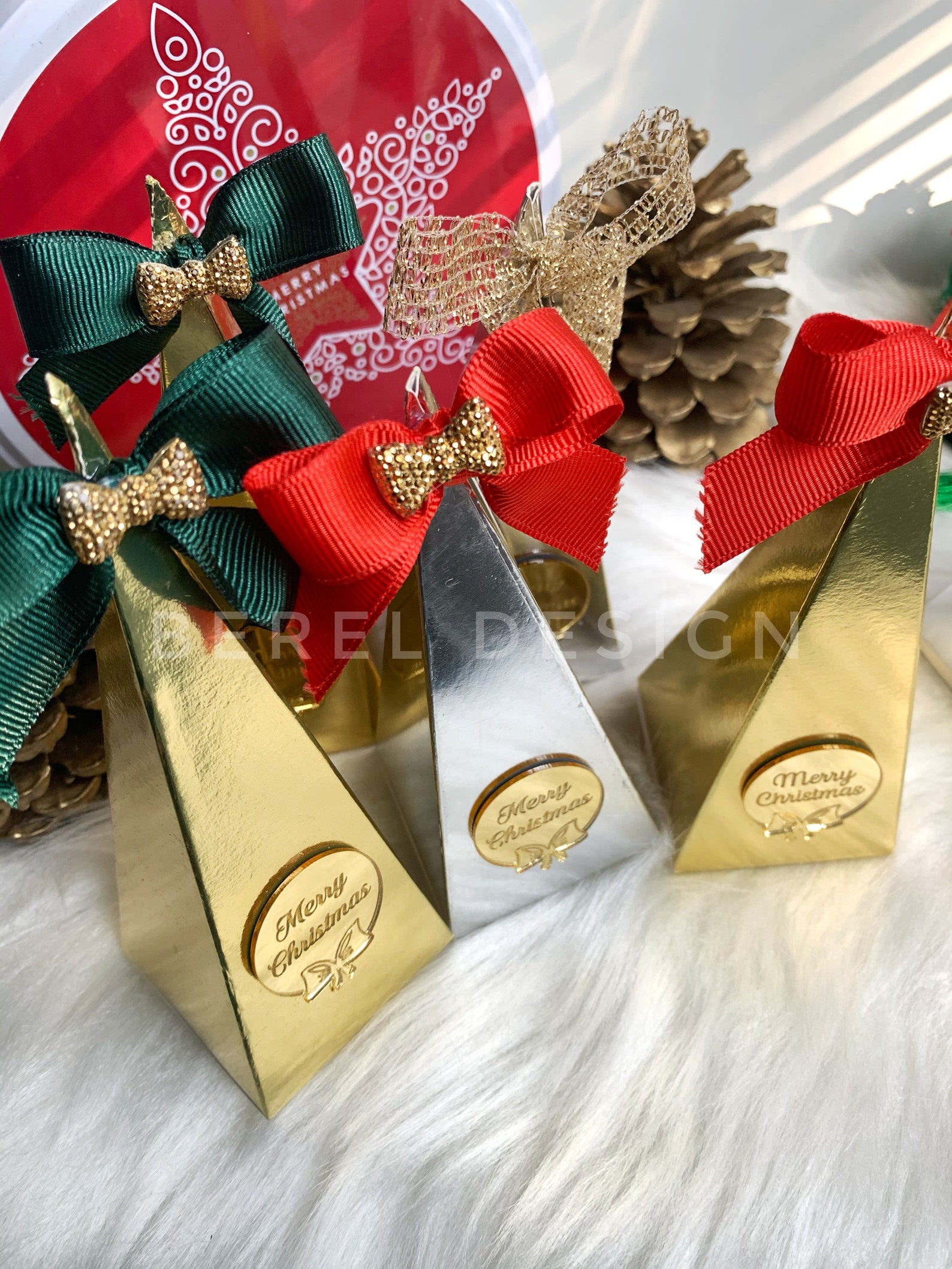 Merry Christmas Candy Box, Christmas Favors, Christmas Chocolate Box ...