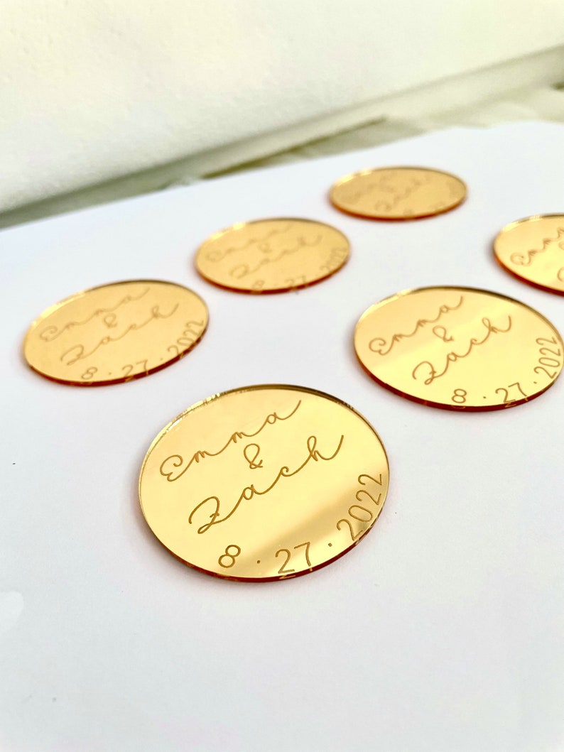 Logo Acrylic Mirror Tag 2inch 5 Cm Personalized Gift Tag - Etsy