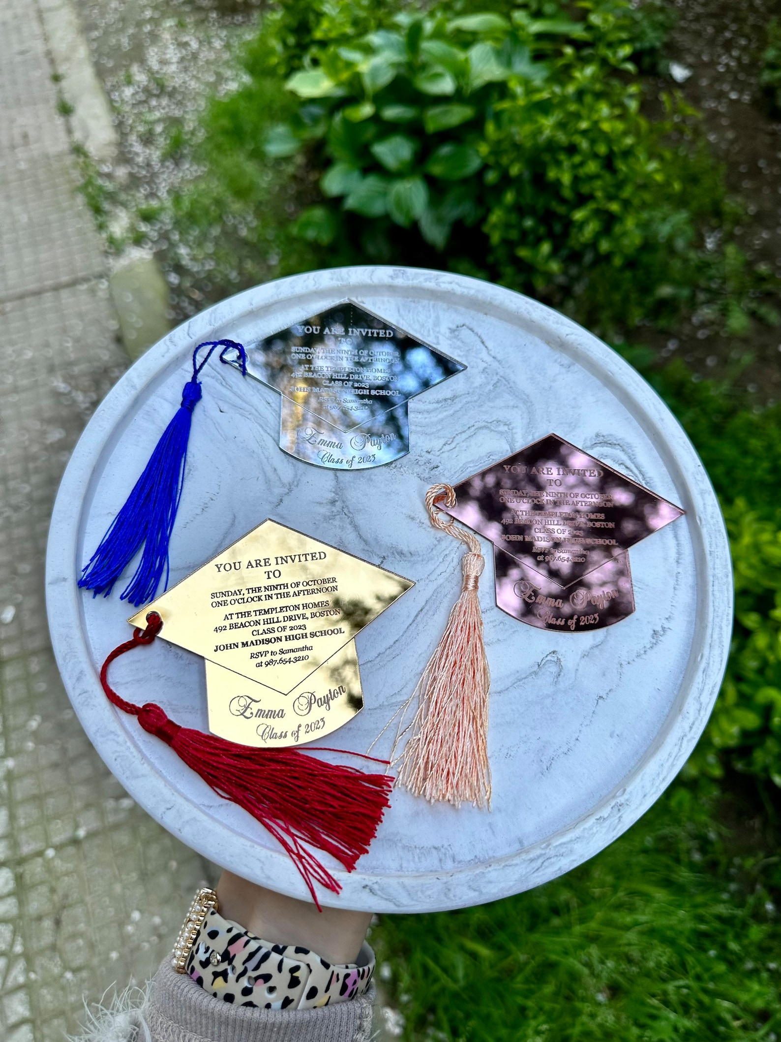 Custom Graduation Invitation Magnet Graduation Cap Class of - Etsy