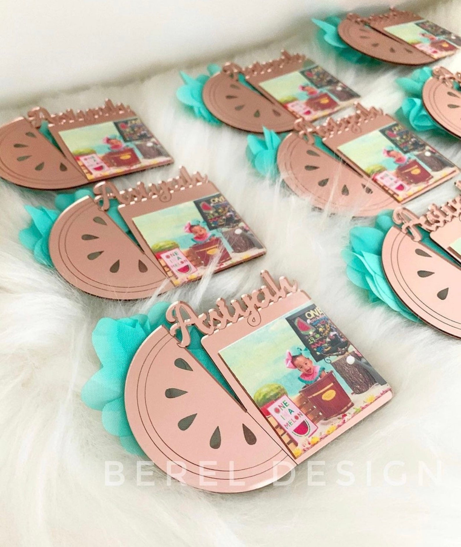 Personalized Watermelon Photo Frames Birthday Photo Favors - Etsy