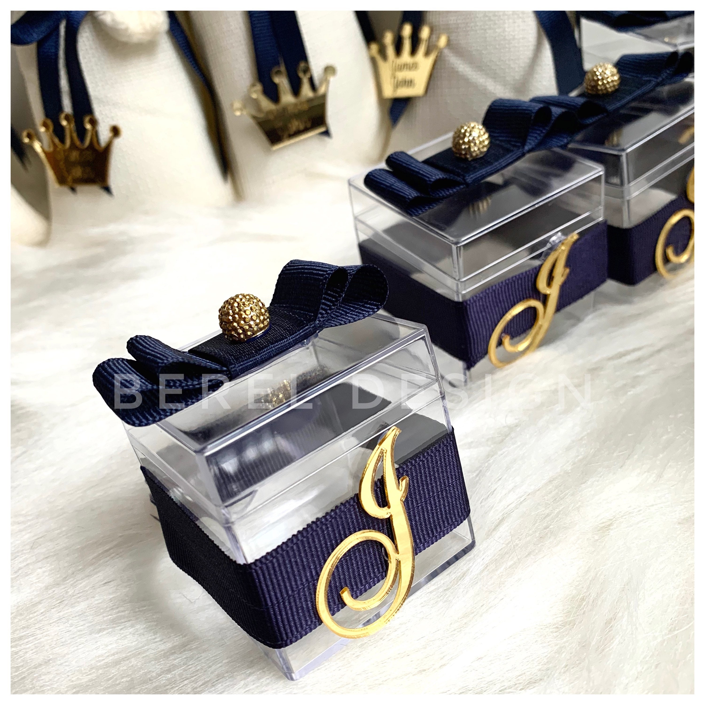 Initial Letter Box Custom Candy Boxes Square Clear Box - Etsy UK