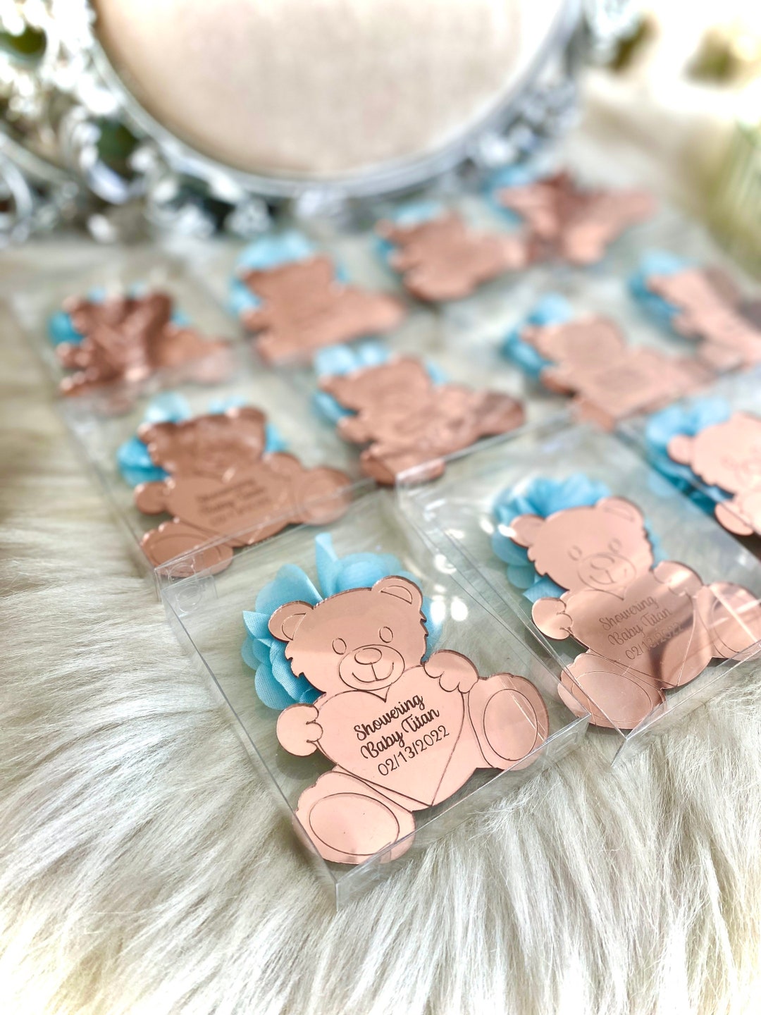 Personalized Teddy Bear Magnet, Thank You Beary Much Gifts, Baby Shower ...