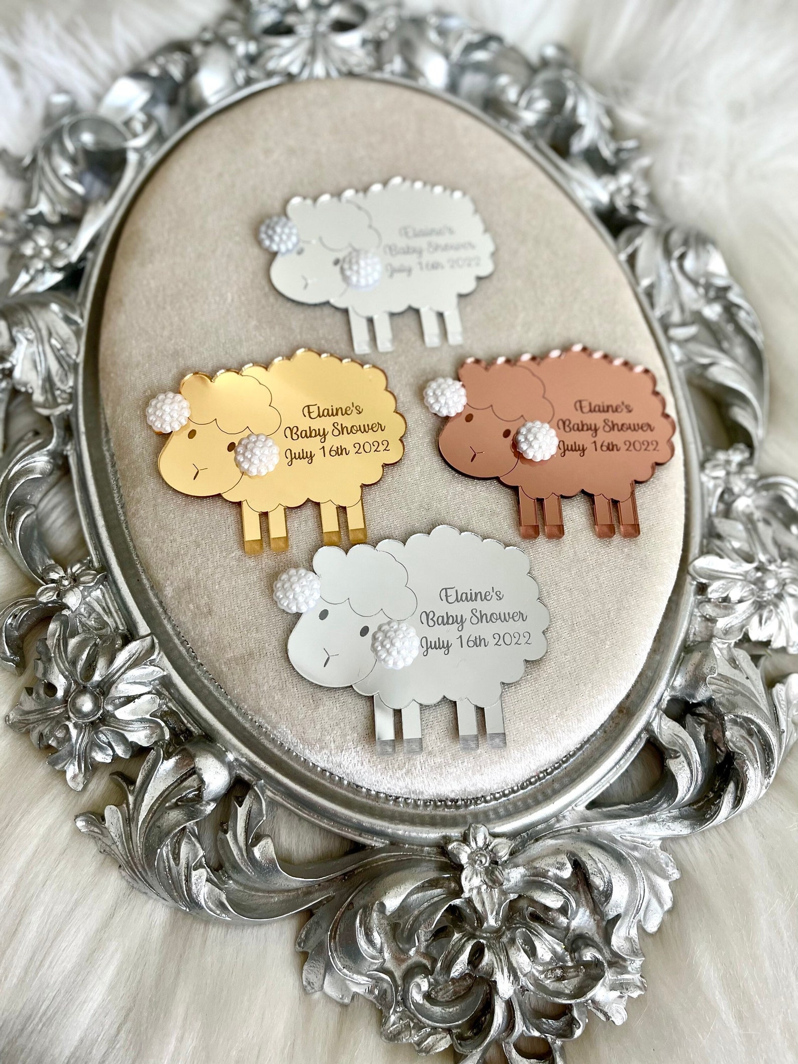 Custom Lamb Magnet, Personalized Gifts, Sheep Baby Shower Gifts, Lamb ...