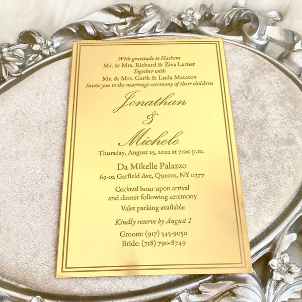 Mirror Invitation - Etsy