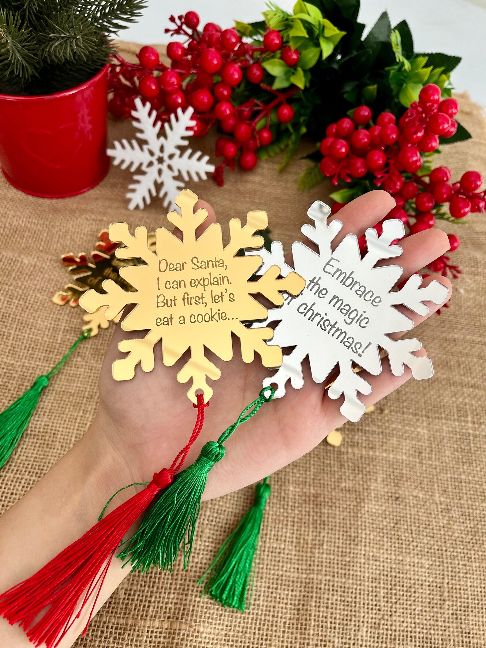 Snowflake Favors, Snowflake Magnet, Winterland Theme Favors, Snowflake ...