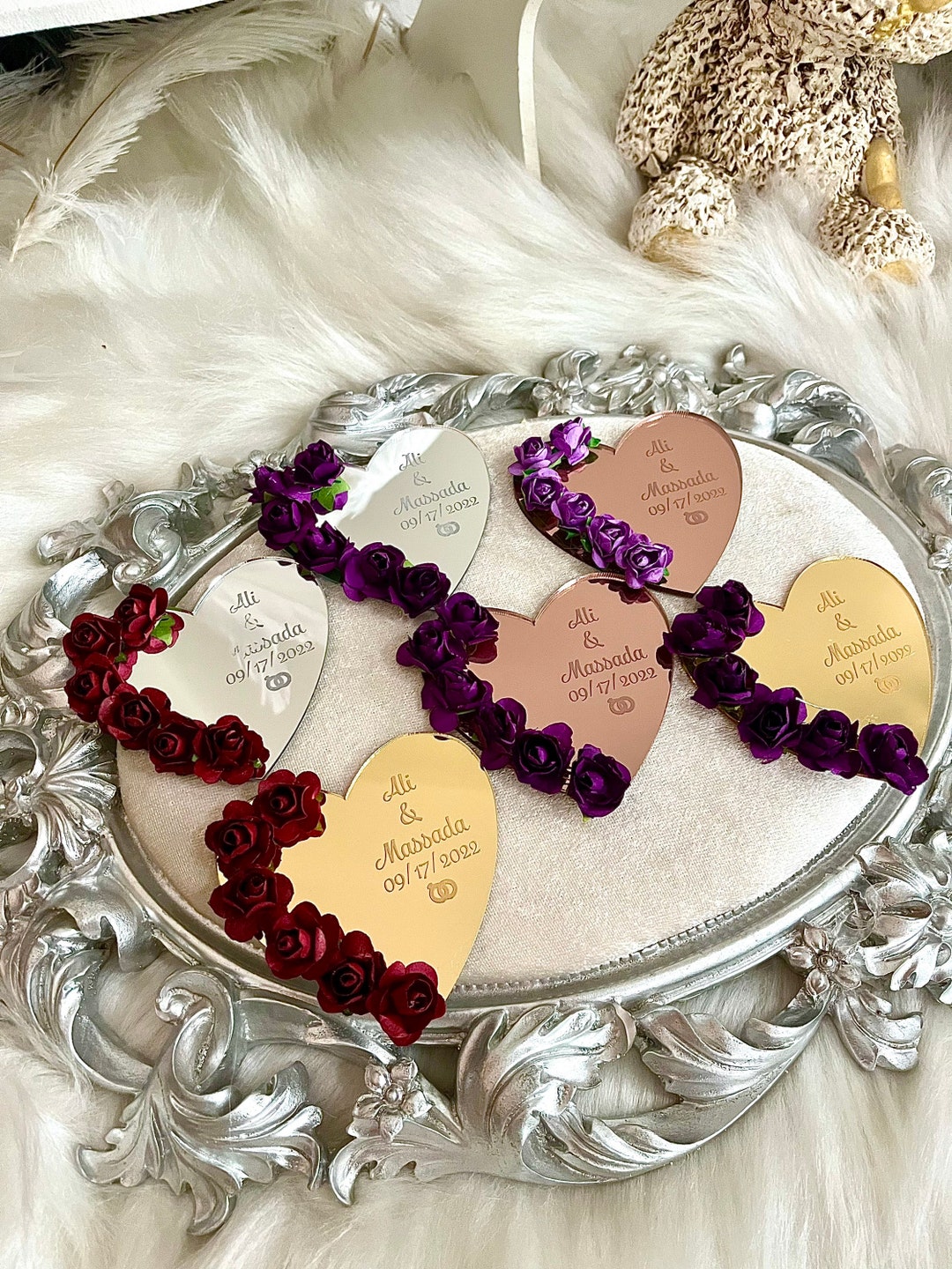 Heart Shape Wedding Gifts, Personalized Gifts, Valentines Day Favors ...