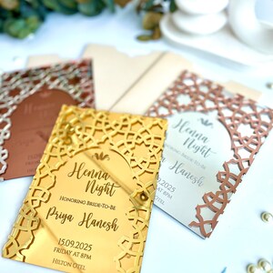 Henna Party Invitations, Bride Party Invite, Bridal Shower Invitation ...