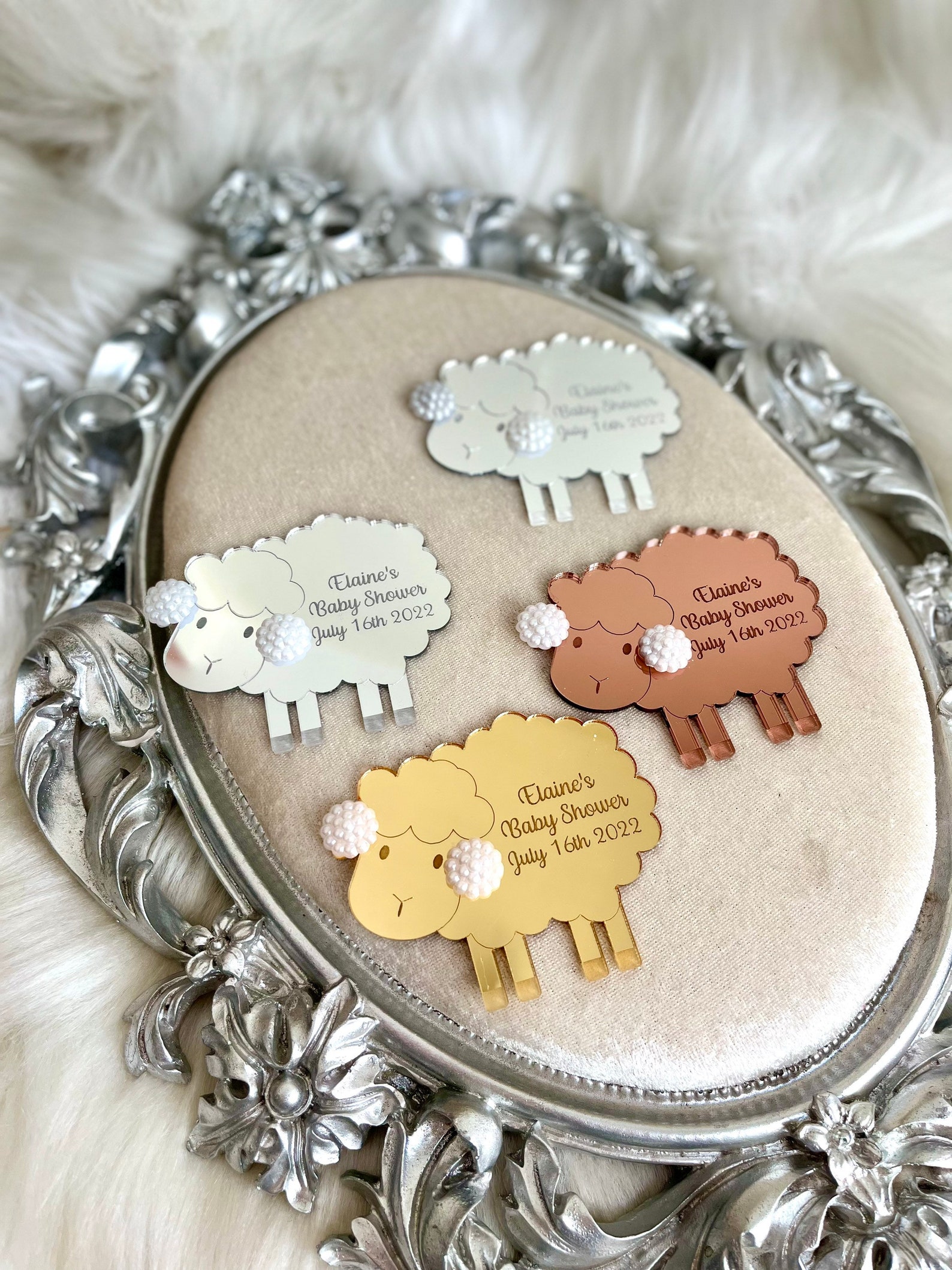 Custom Lamb Magnet, Personalized Gifts, Sheep Baby Shower Gifts, Lamb ...