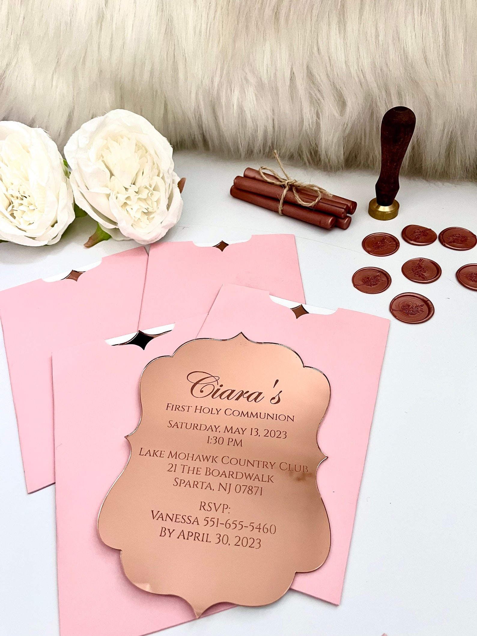 Wedding Acrylic Invitations, Wedding Mirror Invitation, Sweet 16 ...