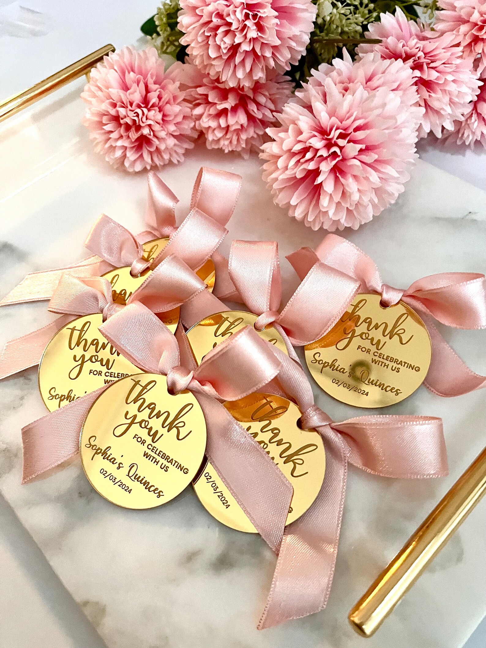Sweet 16 Tag Charm, Sweet 16 Thank You Tag, Sweet 16 Favors, Thank You ...