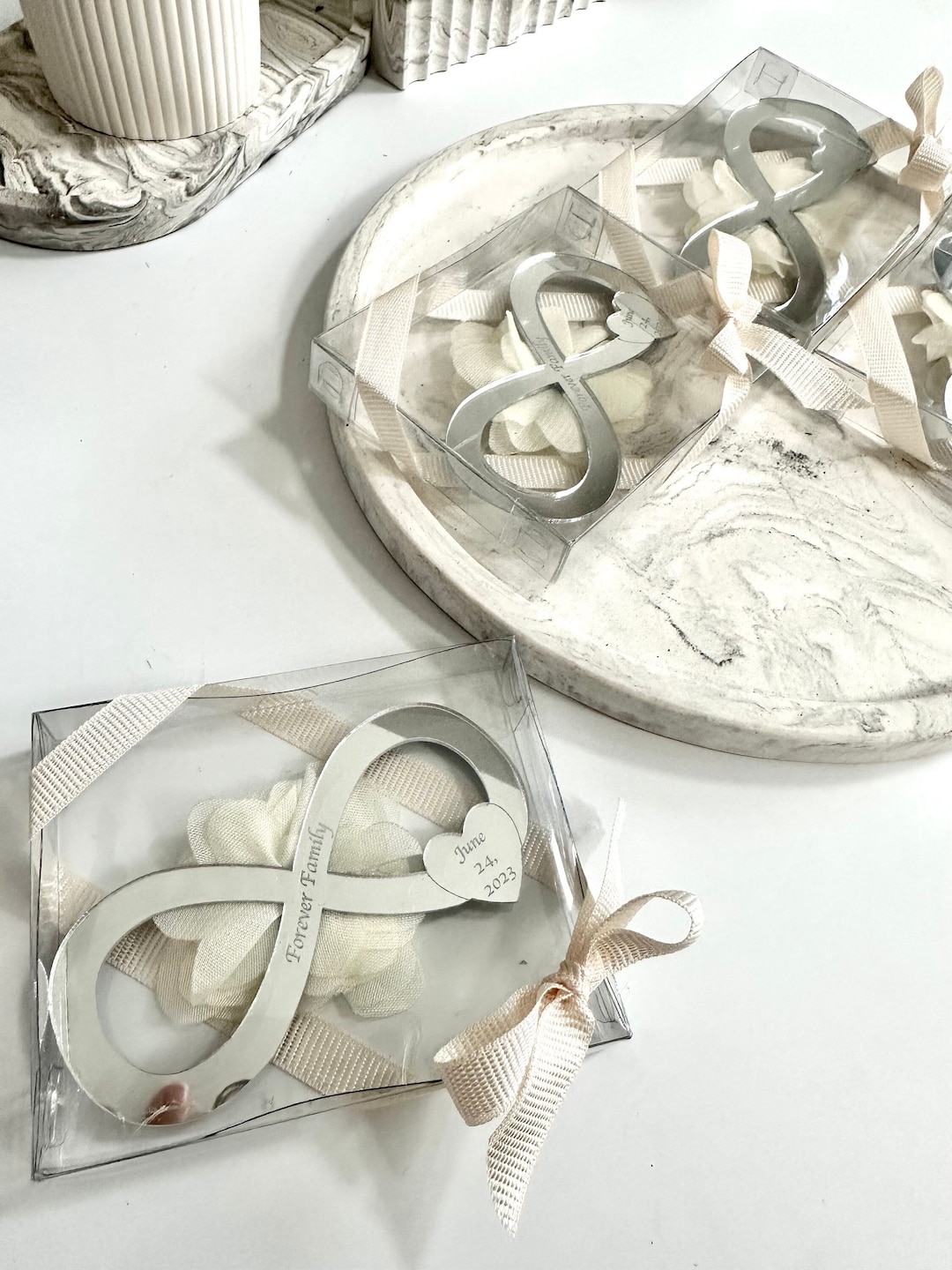 Custom Infinity Favors, Wedding Magnet, Brides Gift, Save the Date ...