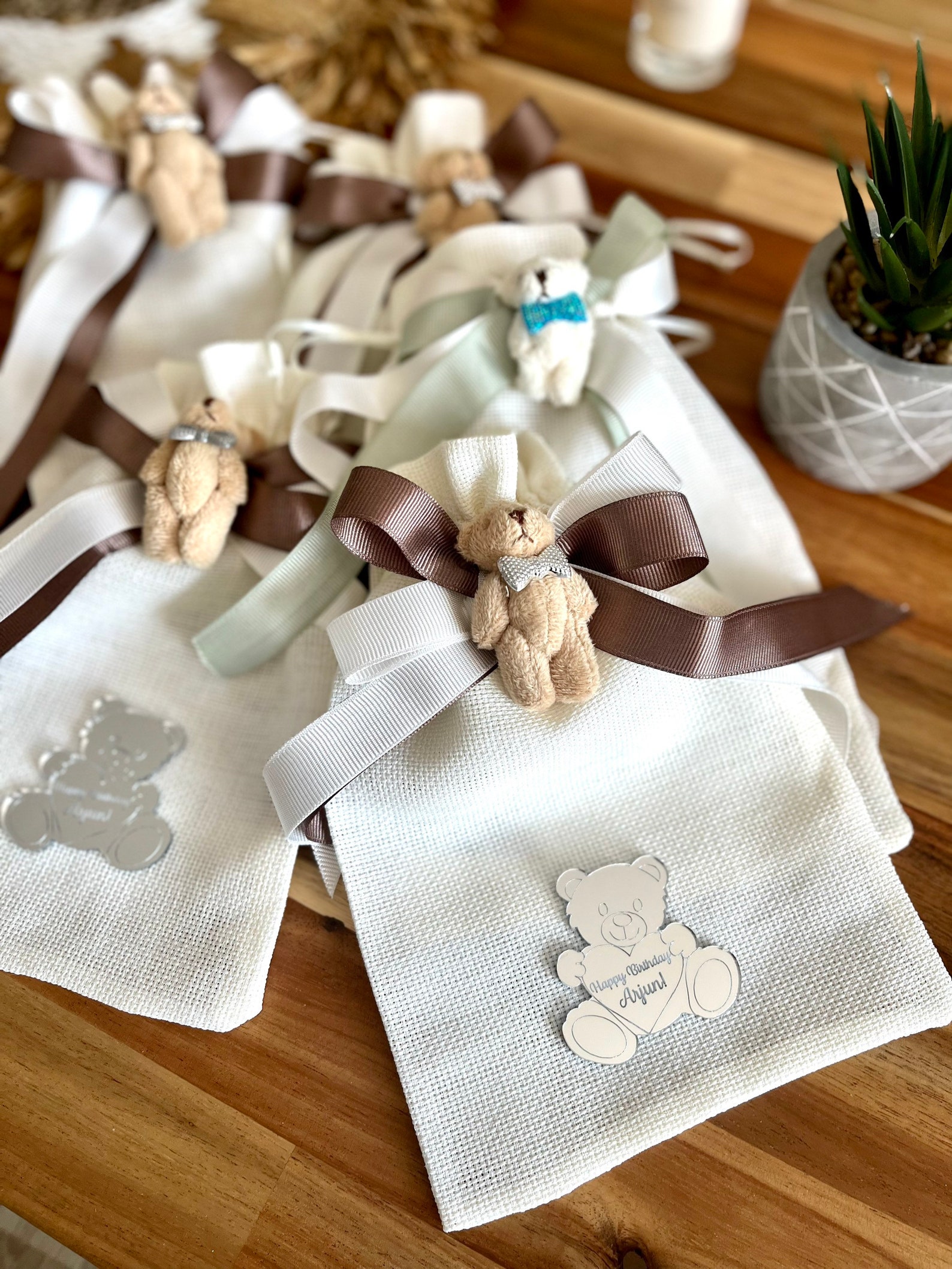 Large Teddy Bear Gift Bags, Teddy Bear Baby Shower Favors, Teddy Bear ...