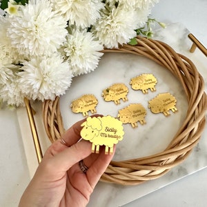 Custom Sheep Tags, Sheep Personalized Gifts, Lamb Birthday, Sheep Baby ...