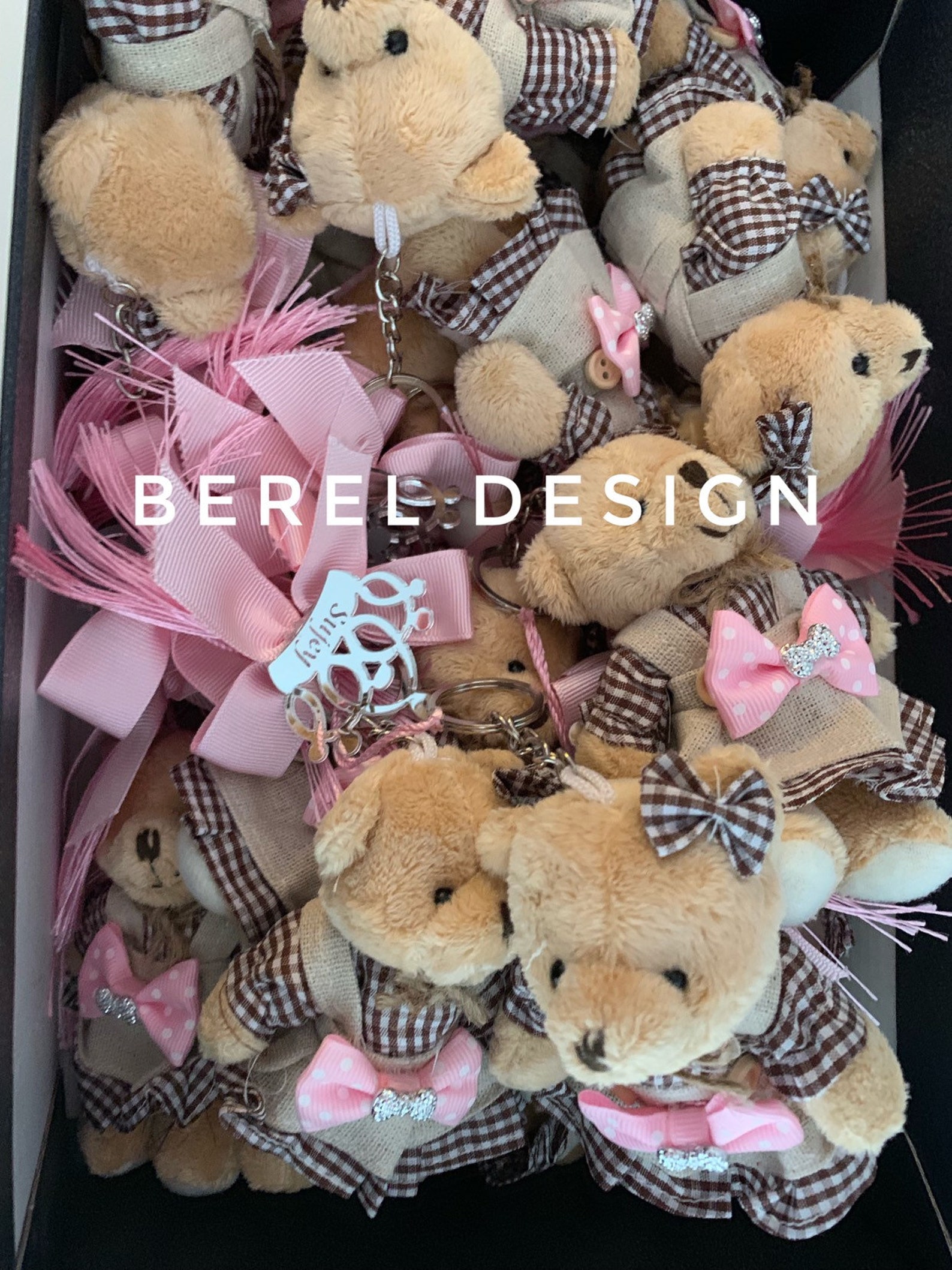 Teddy Bear Girl Keychains Personalized Keyring Custom Teddy - Etsy