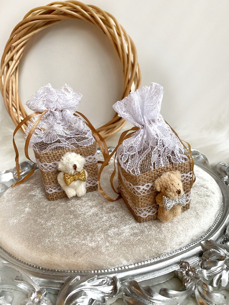 Teddy Bear Baby Shower Bags Treat Box We Can Bearly Wait - Etsy