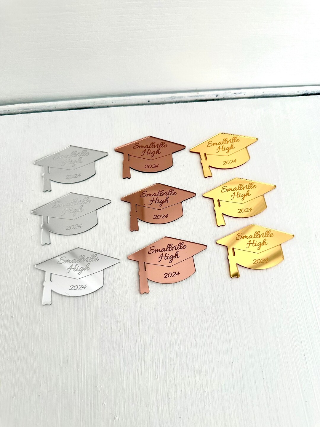 Personalized School Stickers and Labels, Graduation Cap Tag, Graduation ...