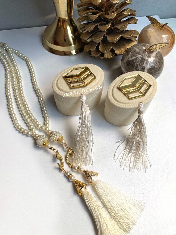 White Kaaba Tasbih Gift Set Hajj Favors Hadj Gifts Vav | Etsy