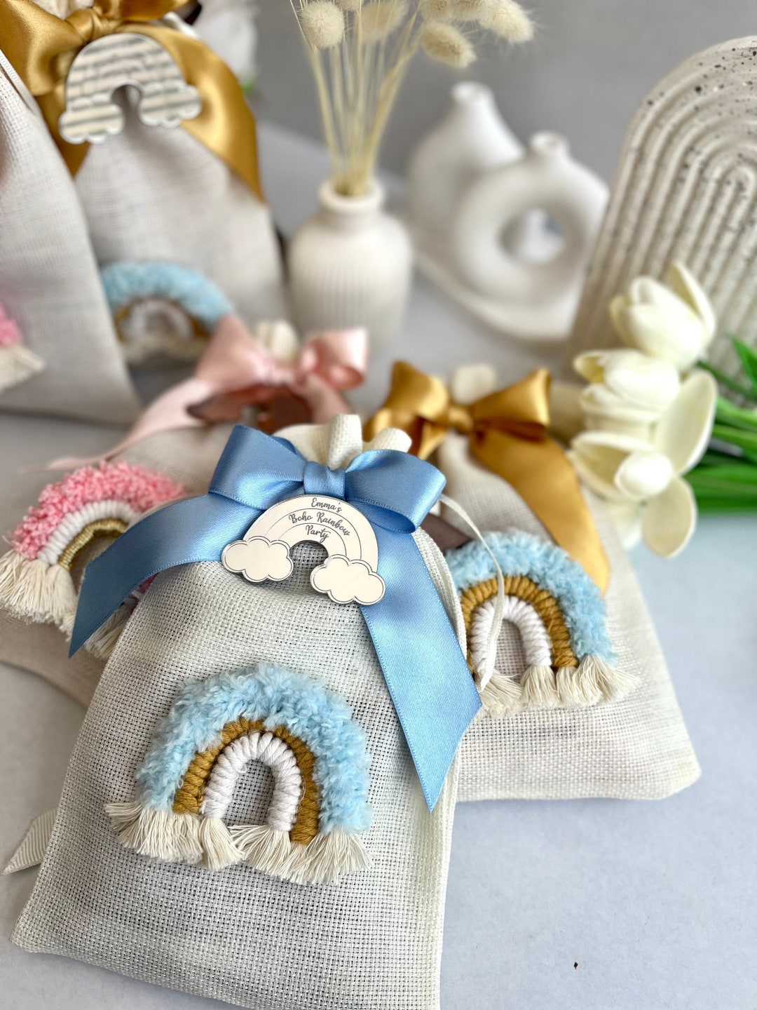 Large Boho Rainbow Macrame Bags macrame Gifts Bag Boho - Etsy